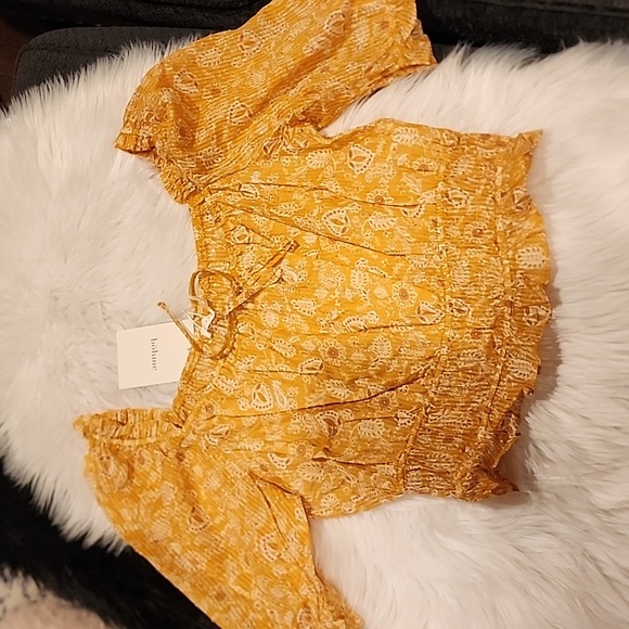 Lush | Tops | New Mirabel Blouse In A Mustard Color | Poshmark